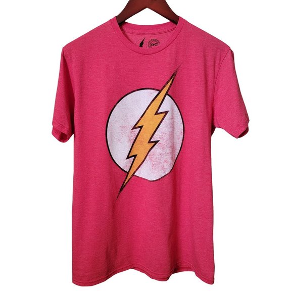 DC Comics | Shirts | Dc Comics The Flash Distressed Graphic Tee Shirt ...